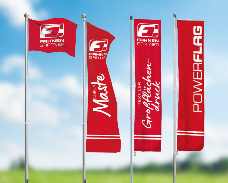 Fahnen & Flaggen online kaufen: Online Shop - Fahnen Gärtner